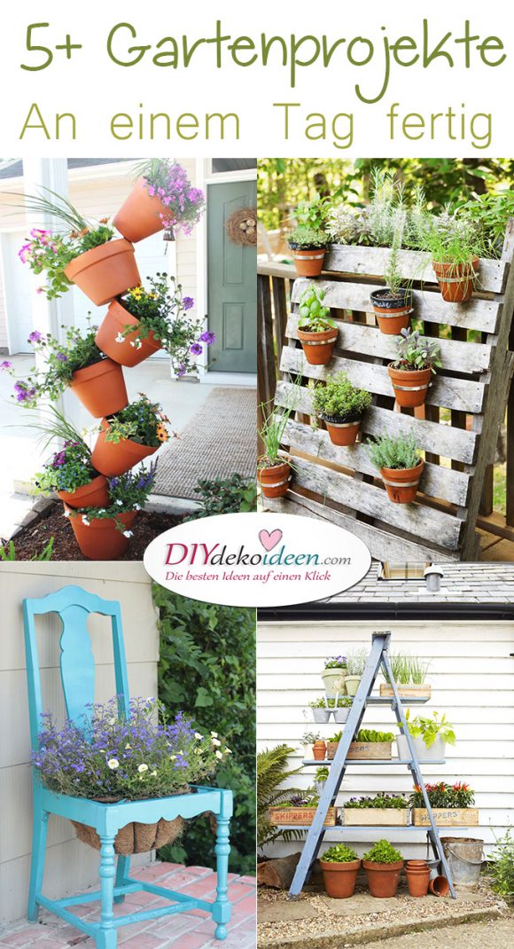 Diese tollen DIY Gartenprojekte sind an einem Tag fertig!